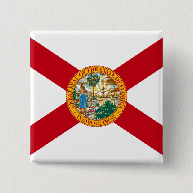 Flag of Florida Button | Zazzle