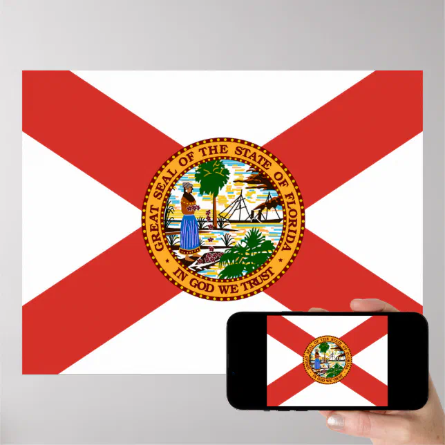 Flag of Florida Poster | Zazzle