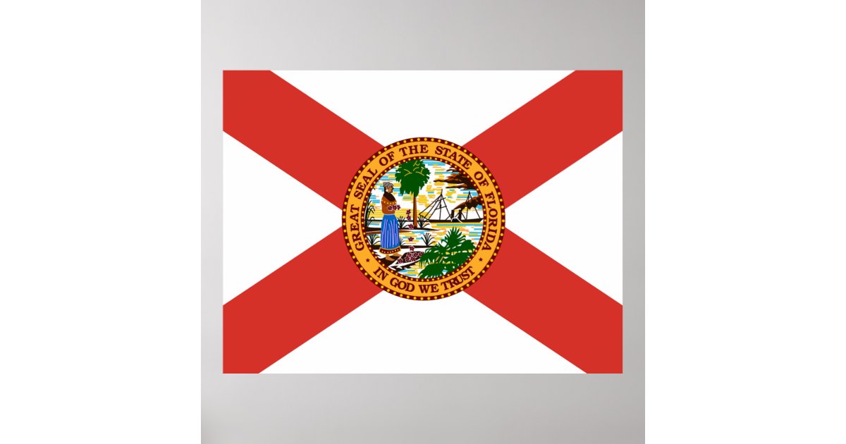 Flag of Florida Poster | Zazzle