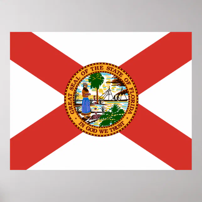 Flag of Florida Poster | Zazzle
