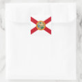 Flag of Florida Square Sticker | Zazzle