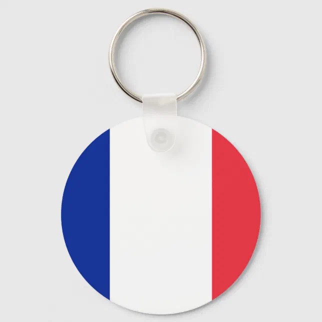 Flag of France; French flag, Drapeau de la France Keychain | Zazzle