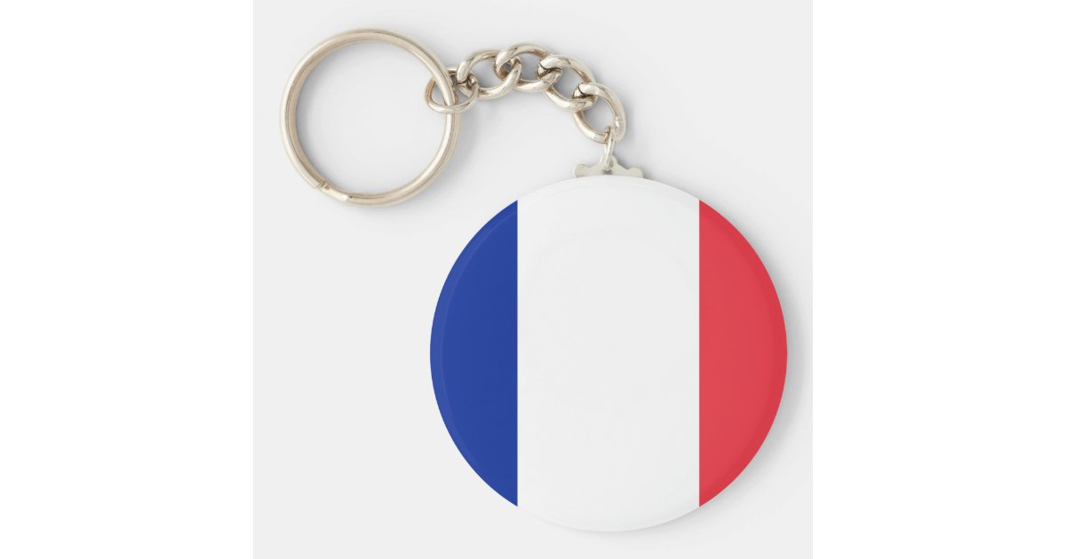 Flag of France; French Flag, Drapeau de la France Keychain | Zazzle.com