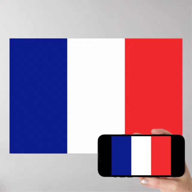 Flag of France French Tricolore large Poster | Zazzle