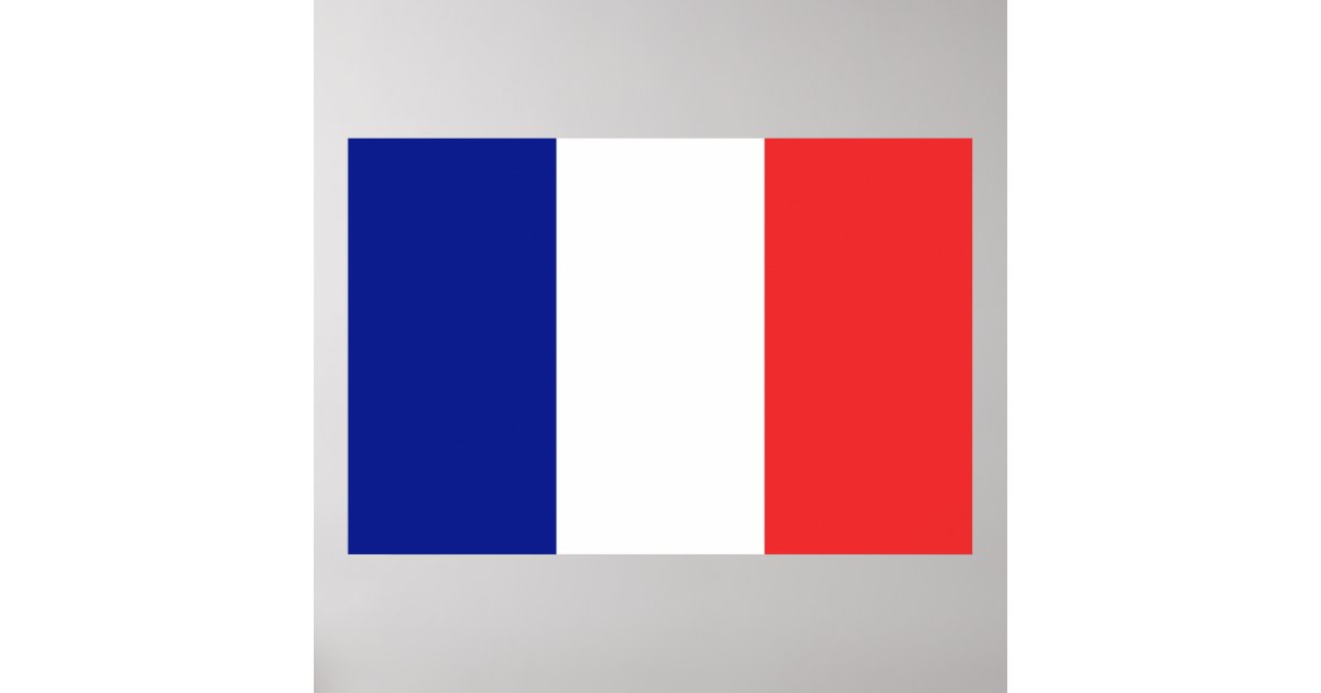 Flag of France French Tricolore large Poster | Zazzle