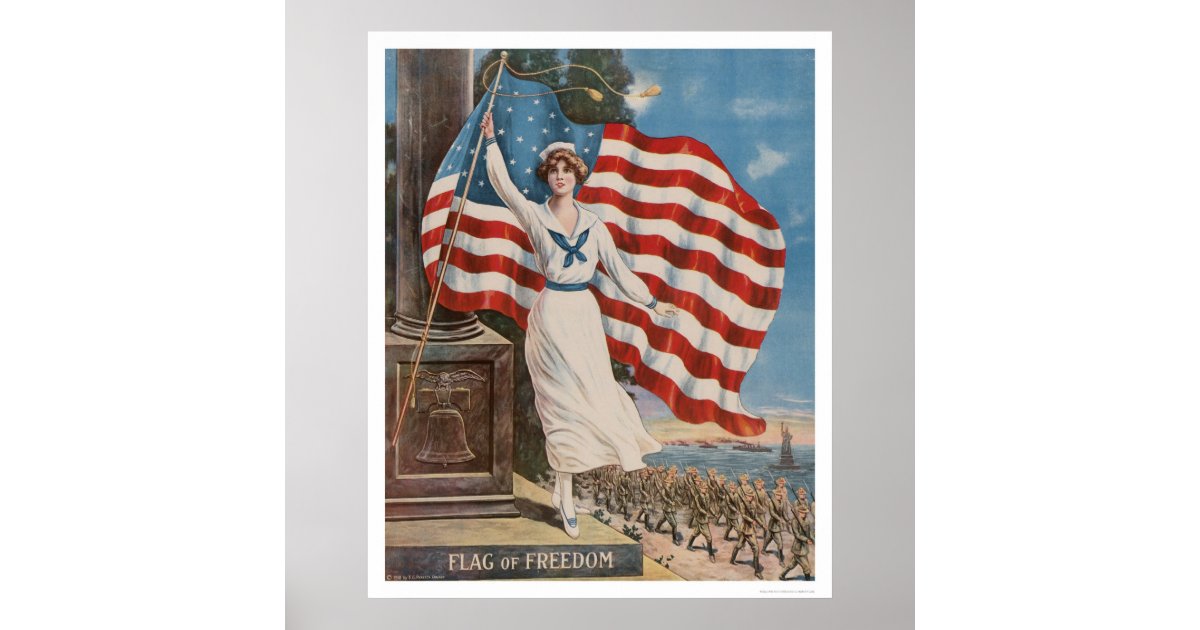 Flag of Freedom Poster | Zazzle
