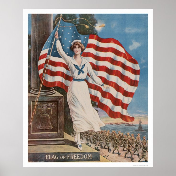 Flag of Freedom Poster | Zazzle