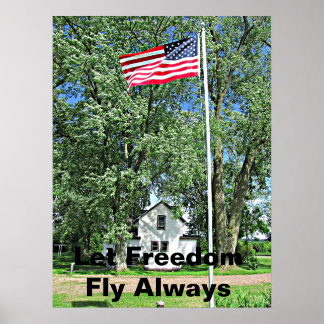 Flag of Freedom Poster | Zazzle