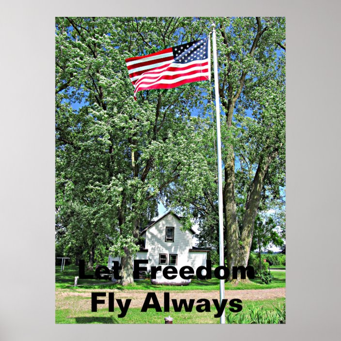 Flag of Freedom Poster | Zazzle.com