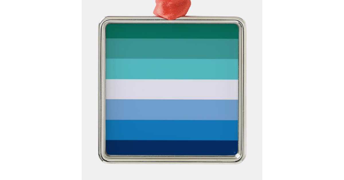Flag of Gay Men (LGBT Symbol) (Gay Pride) (MLM) ⚣ Metal Ornament | Zazzle