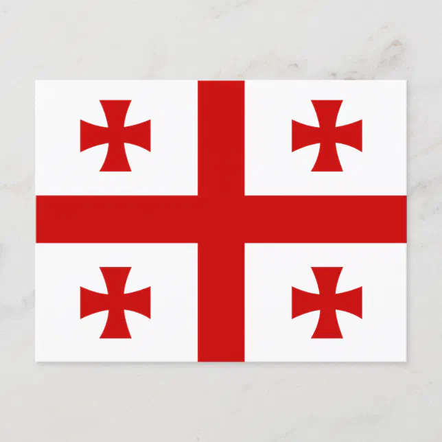 Flag of Georgia Postcard | Zazzle