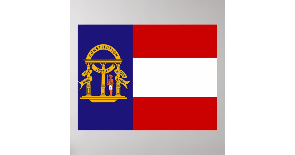 Flag of Georgia Poster | Zazzle