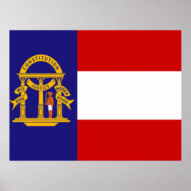 Flag of Georgia Poster | Zazzle