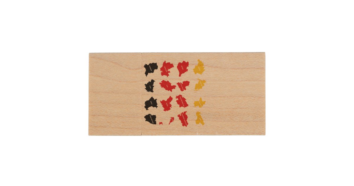 Flag of German States Wood Flash Drive | Zazzle