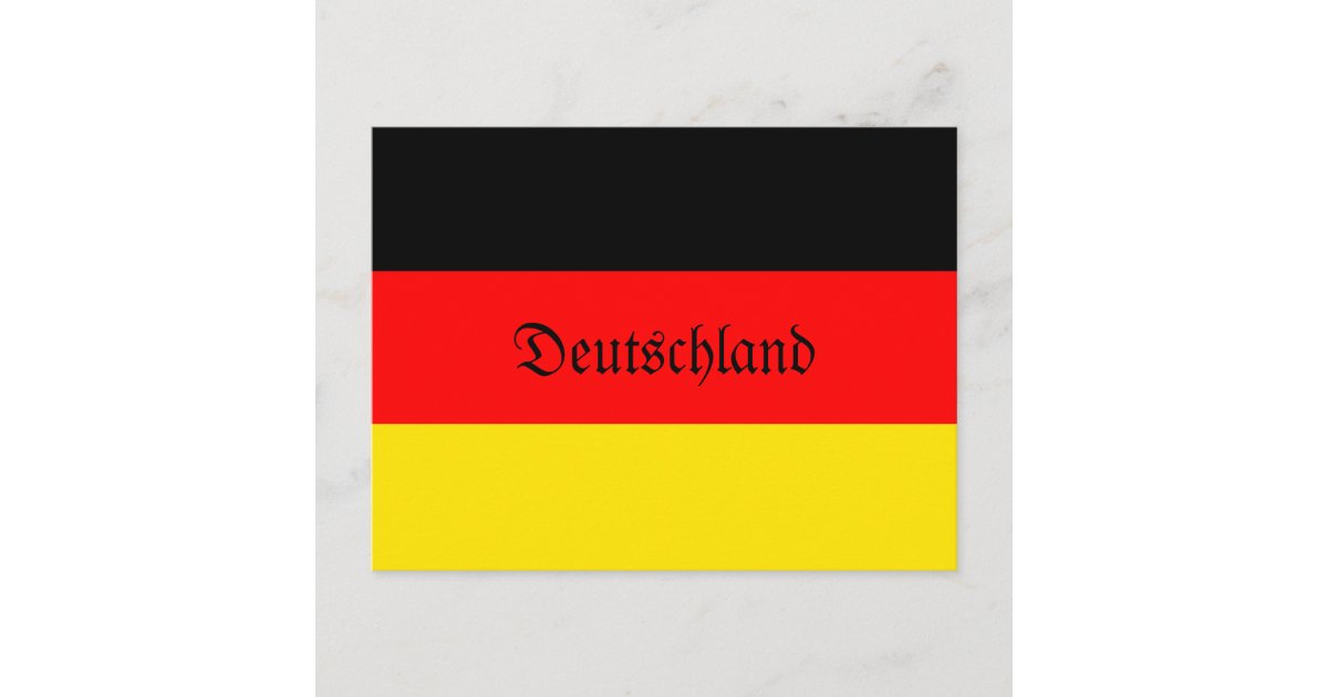 Flag of Germany Deutschland Postcard | Zazzle