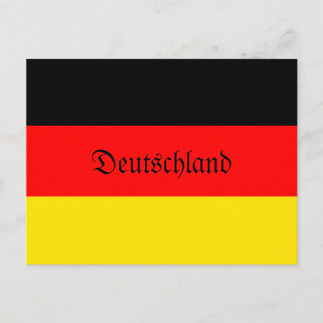 Flag of Germany Deutschland Postcard | Zazzle