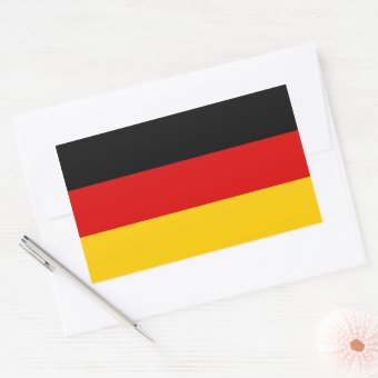 Flag of Germany Rectangular Sticker | Zazzle