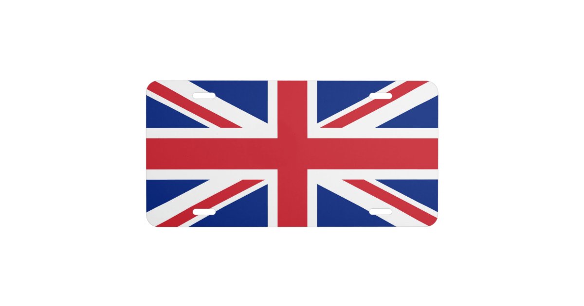 Flag of Great Britain License Plate | Zazzle