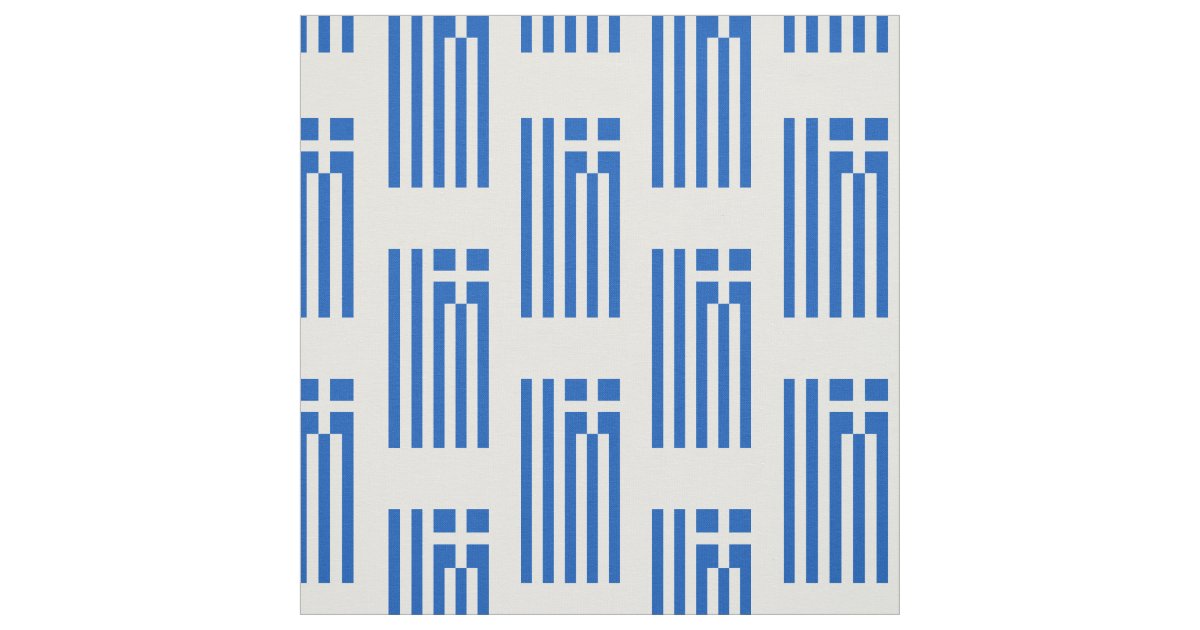 Flag of Greece Fabric | Zazzle