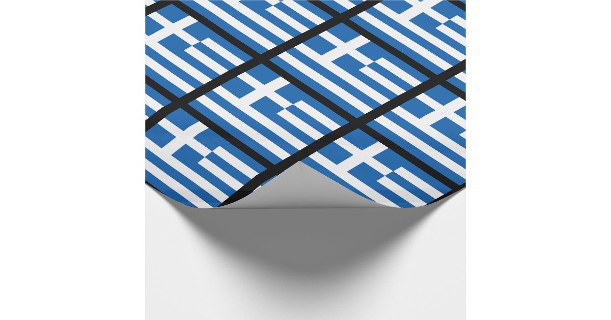 Flag of Greece, Greek Wrapping Paper | Zazzle