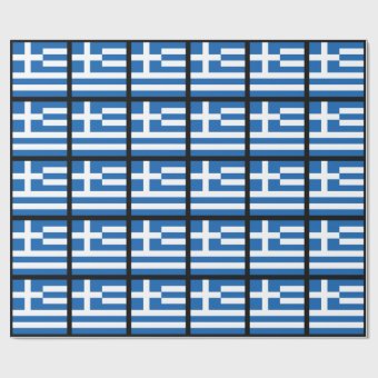 Flag of Greece, Greek Wrapping Paper | Zazzle