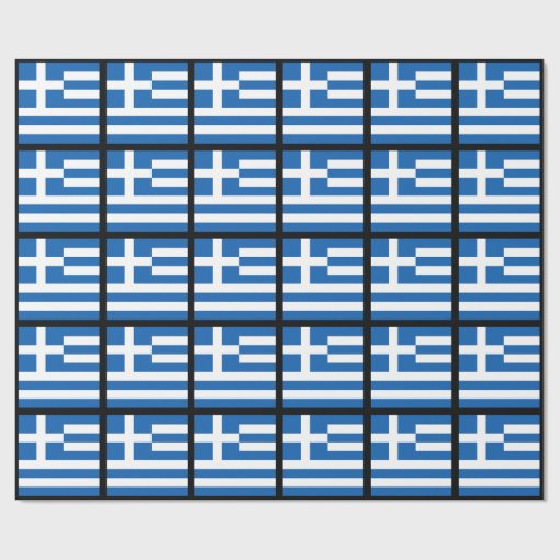 Flag of Greece, Greek Wrapping Paper | Zazzle