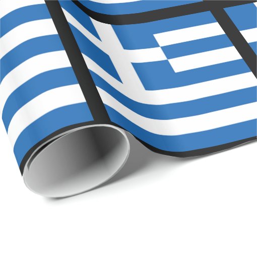 Flag of Greece, Greek Wrapping Paper | Zazzle