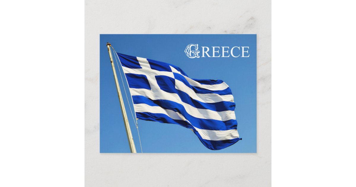 Flag of Greece Postcard | Zazzle