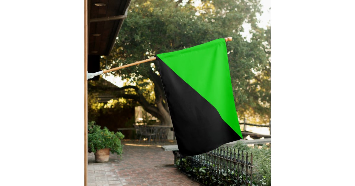 Flag of Green Anarchism | Zazzle