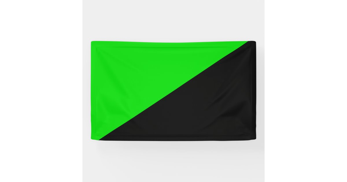 Flag of Green Anarchism Banner | Zazzle
