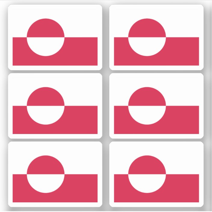 Flag of Greenland Sticker | Zazzle.com