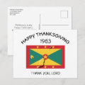 Flag of Grenada | GRENADIAN 1983 THANKSGIVING Postcard | Zazzle