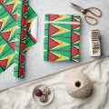FLAG OF GUYANA | Golden Arrowhead | GUYANESE Wrapping Paper | Zazzle