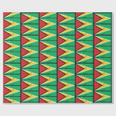 FLAG OF GUYANA | Golden Arrowhead | GUYANESE Wrapping Paper | Zazzle