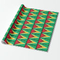 FLAG OF GUYANA | Golden Arrowhead | GUYANESE Wrapping Paper | Zazzle