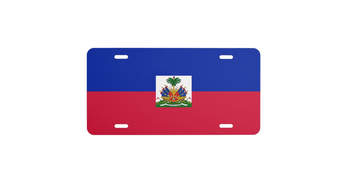 Flag of Haiti License Plate | Zazzle