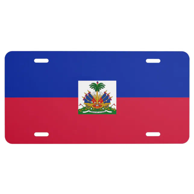 Flag of Haiti License Plate | Zazzle