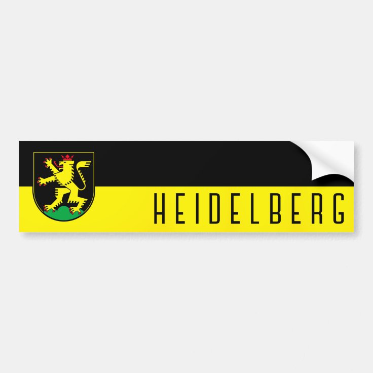 Flag of Heidelberg - GERMANY Bumper Sticker | Zazzle