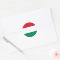 Flag of Hungary Classic Round Sticker | Zazzle