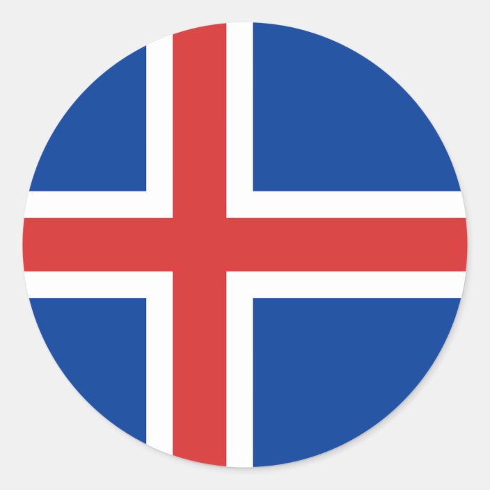 Flag of Iceland Sticker | Zazzle.com