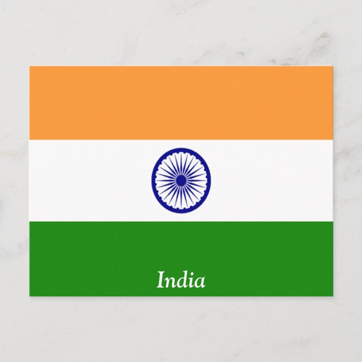 Flag of India Postcard | Zazzle