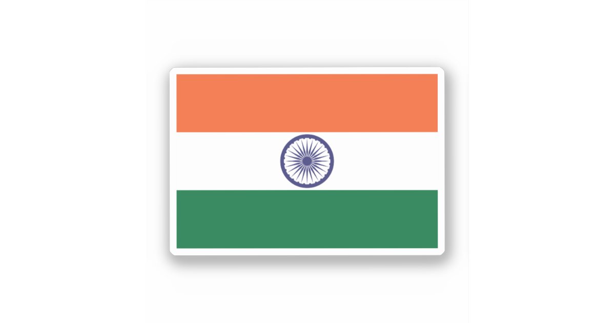 Flag of India Sticker | Zazzle