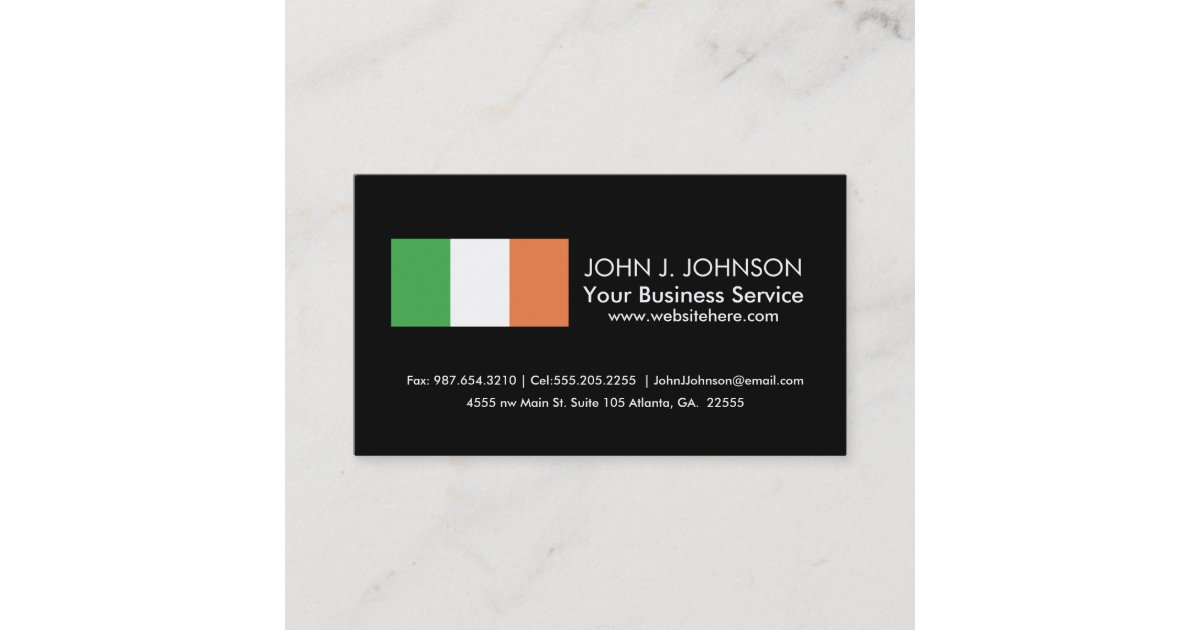 Flag of Ireland Business Card | Zazzle
