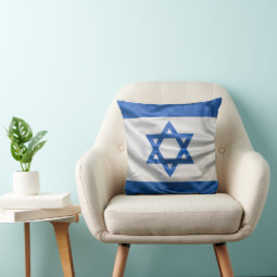 Flag of Israel Throw Pillow | Zazzle