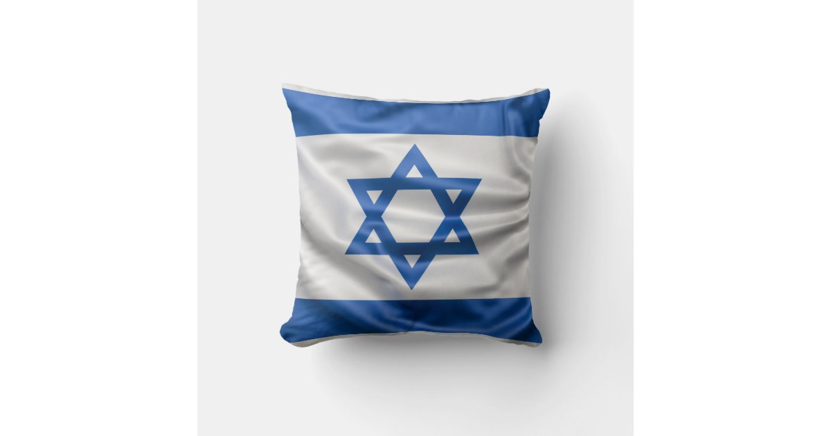 Flag of Israel Throw Pillow | Zazzle