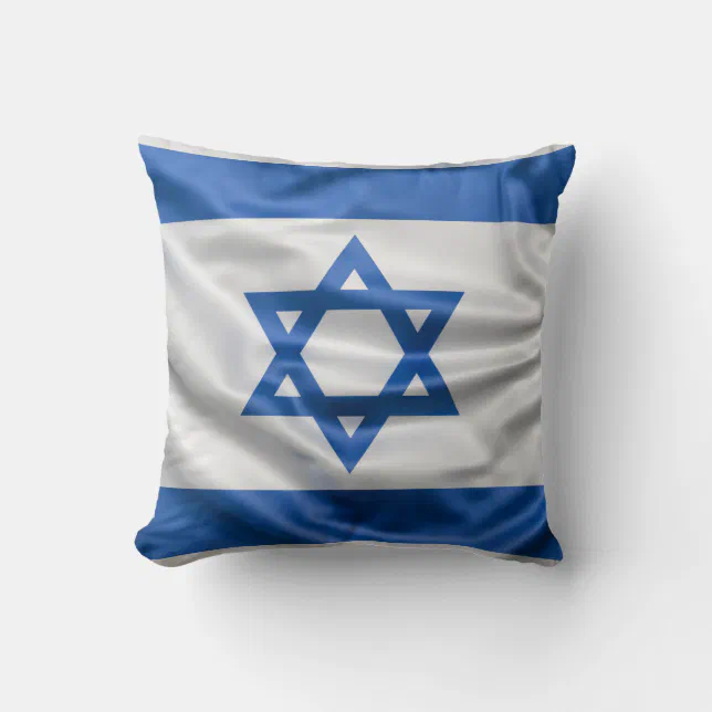 Flag of Israel Throw Pillow | Zazzle