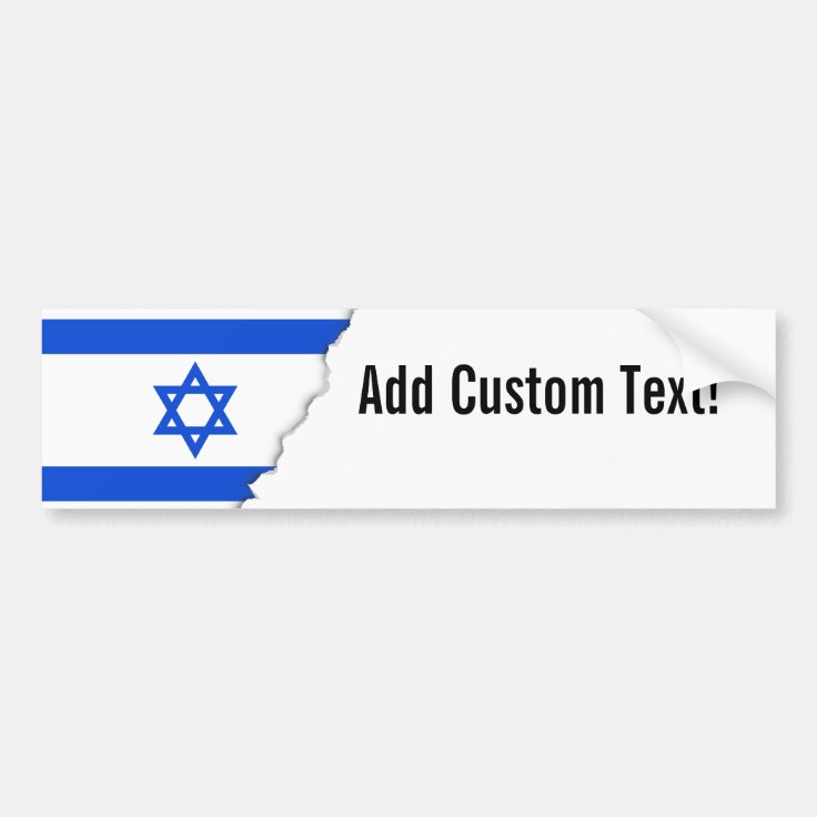 Flag of Israeli Bumper Sticker | Zazzle