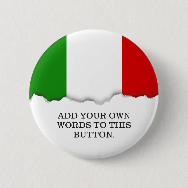 Flag of Italy Button | Zazzle
