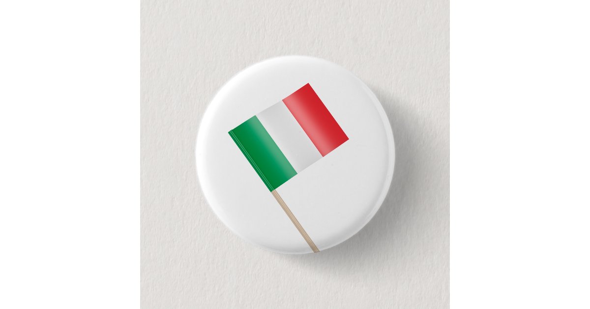 Flag of Italy Button | Zazzle