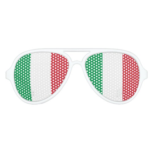 Flag of Italy, Fun Italian Flag Aviator Sunglasses | Zazzle.com